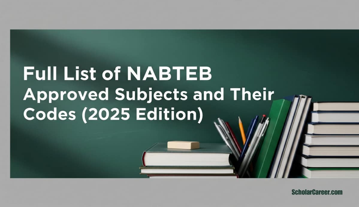 Full List of NABTEB Approved Subjects and Their Codes (2025 Edition)